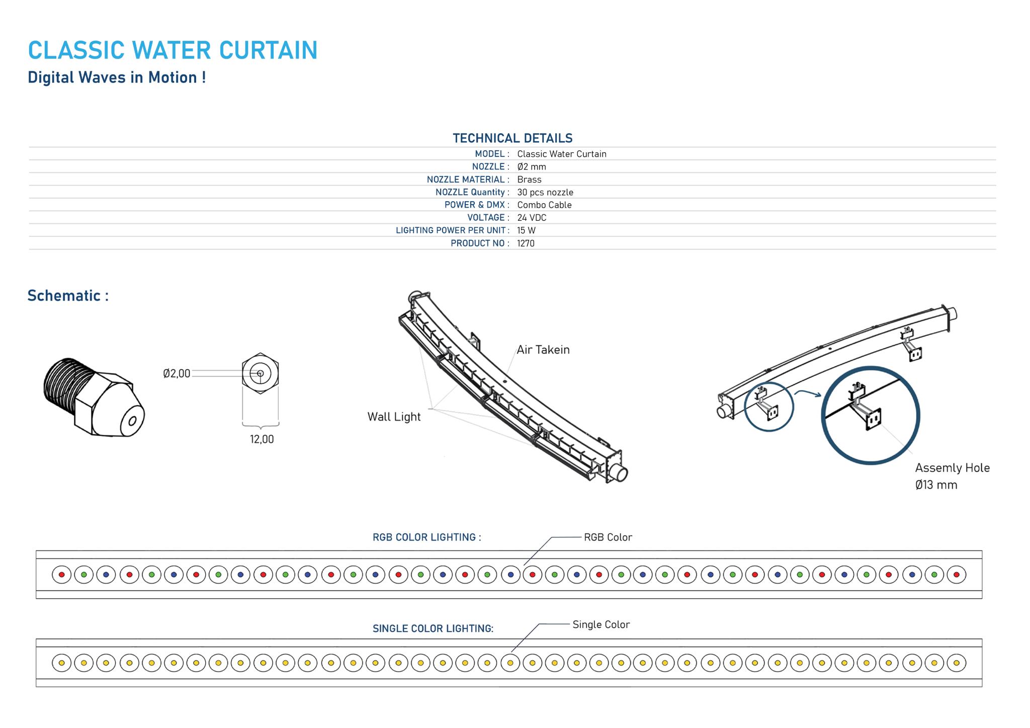 Aquatronic Musical Fountain And Fountain Equipment | CLASSIC WATER CURTAIN